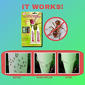 Sapphire Labs Nectar Fortress Natural Ant Repellent; Multi-Purpose Clear Gel Ant Guard for Hummingbird Feeders (Twin)