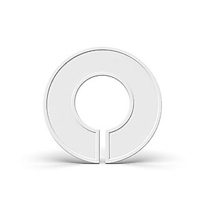 discount sizing Round Rack Size Divider - Larger Inside Diameter- Blank White (100)