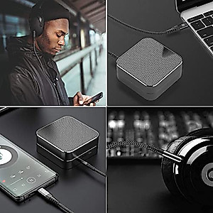 sweguard USB C to 3.5mm Audio Aux Jack Cable 6.6ft, Type C Adapter to 3.5mm Headphone Car Stereo Aux Cord for iPad Pro Air 4 5 Mini 6, Samsung Galaxy S23 S22 S21 S20 S10 9 8 Note 20 10 Z fold Pixel