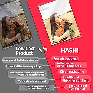 No Heat Laminating Sheets Self Sealing 8.5 x 11 Inch, 20 Pack, 4mil Thickness, No Machine Self Adhesive Laminating Sheets [Letter Size] by HA SHI