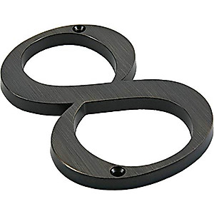 Distinctions 843248 4" Flush Mount House Number 8, No Size, Bronze