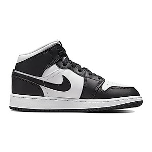Jordan Boy's Air Jordan 1 Mid (Big Kid) Black/Dark Concord/New Emerald 4 Big Kid M