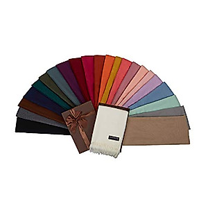 LL Shawls and Wraps Elegant Cashmere Scarfs for Women Stylish Warm Blanket Solid Winter Scarves ONESIZE TAN