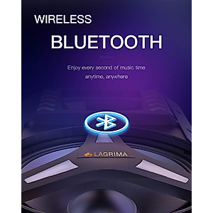 LAGRIMA LPS-500 Portable 15-Inch 2-Way 1800W PA Speaker System, DJ Karaoke Machine with Wireless Bluetooth/FM Radio/USB/SD Card Slot