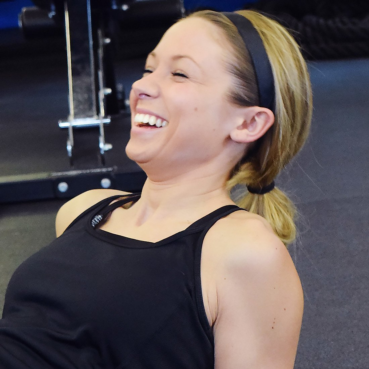 Sweaty Bands Womens Girls Headband - Non-Slip Velvet-Lined Athletic Hairband - 2-Pack Wicked Black 1-Inch and Rock Solid Gray 5/8-Inch