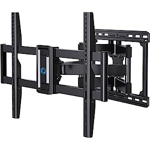 Pipishell Full Motion TV Wall Mount for 37-75 inch Flat/Curved TVs up to 100lbs, Wall Mount TV Bracket Swivel and Tilt, TV Mount Fits 8/12/16" Wood Studs, Max VESA 600x400mm, PILF3