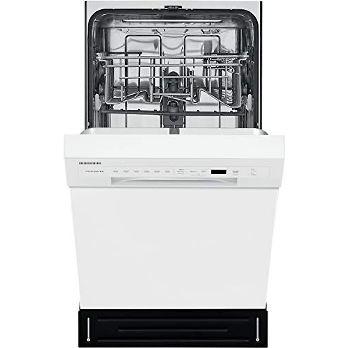 Frigidaire 18 in. ADA Compact Front Control Dishwasher in White with Dual Spray Arms, 52 dBA, includes room-of-choice delivery