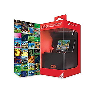 My Arcade Retro Arcade Machine X Playable Mini Arcade: 300 Retro Style Games Built In, 5.75 Inch Tall, AA Battery Powered, 2.5 Inch Color Display, Illuminated Buttons, Speaker, Volume Control