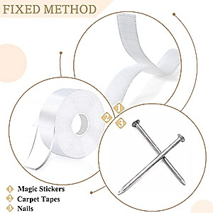 MODFUNS White Wedding Aisle Runner Outdoor Velvet Aisle Runner for Wedding Ceremony 4FTx20FT Carpet Runner with Carpet Tapes Bride Floor Carpet Runner Decorated Aisle Runway for Prom Party Beach