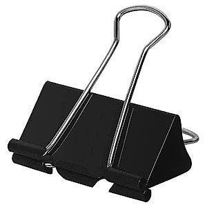 2 Inch Extra Large Binder Clips 48 Pack, Jumbo Paper Clips, Big Paper Clamps, Binder Clips Large Size for Home, School and Office Supplies