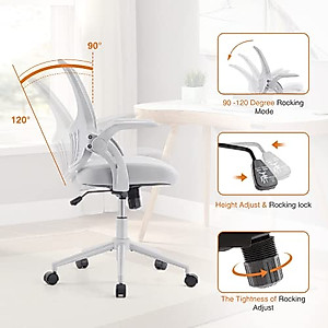 Sweetcrispy Office Chair, Ergonomic Office Desk Chairs Breathable Mesh Back Lumbar Support Computer Chair