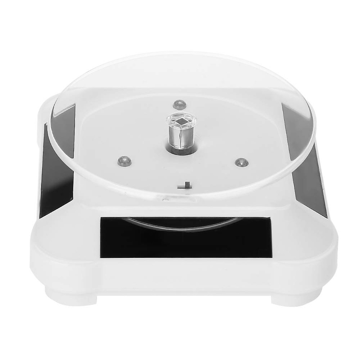 Rotating Display Stand Turntable Display Stand, Black Motorized Turntable Stand 360° Turntable Rotating Holder Solar Jewelry Holder for Photography Products and Shows