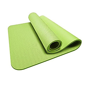 Best Shop Premium Deluxe Yoga Mat Dancing Fitness Pad Workout Cushion With Carry Strap, Purple, One Size