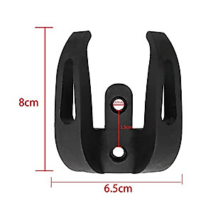 Bike Fender Electric Scooter Hooker Nylon Front Double Hook E-Bike Bag Dual Claw Hook for M365/1S/Pro Skateboard Hooker Accessories Mud Guards (Color : White)
