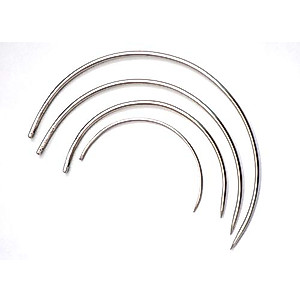 Extra Strong Upholstery Repair Sewing Thread Kit Coats and Clark - Heavy Duty Curved Needles, 1 Black Spool, 1 Brown Spool