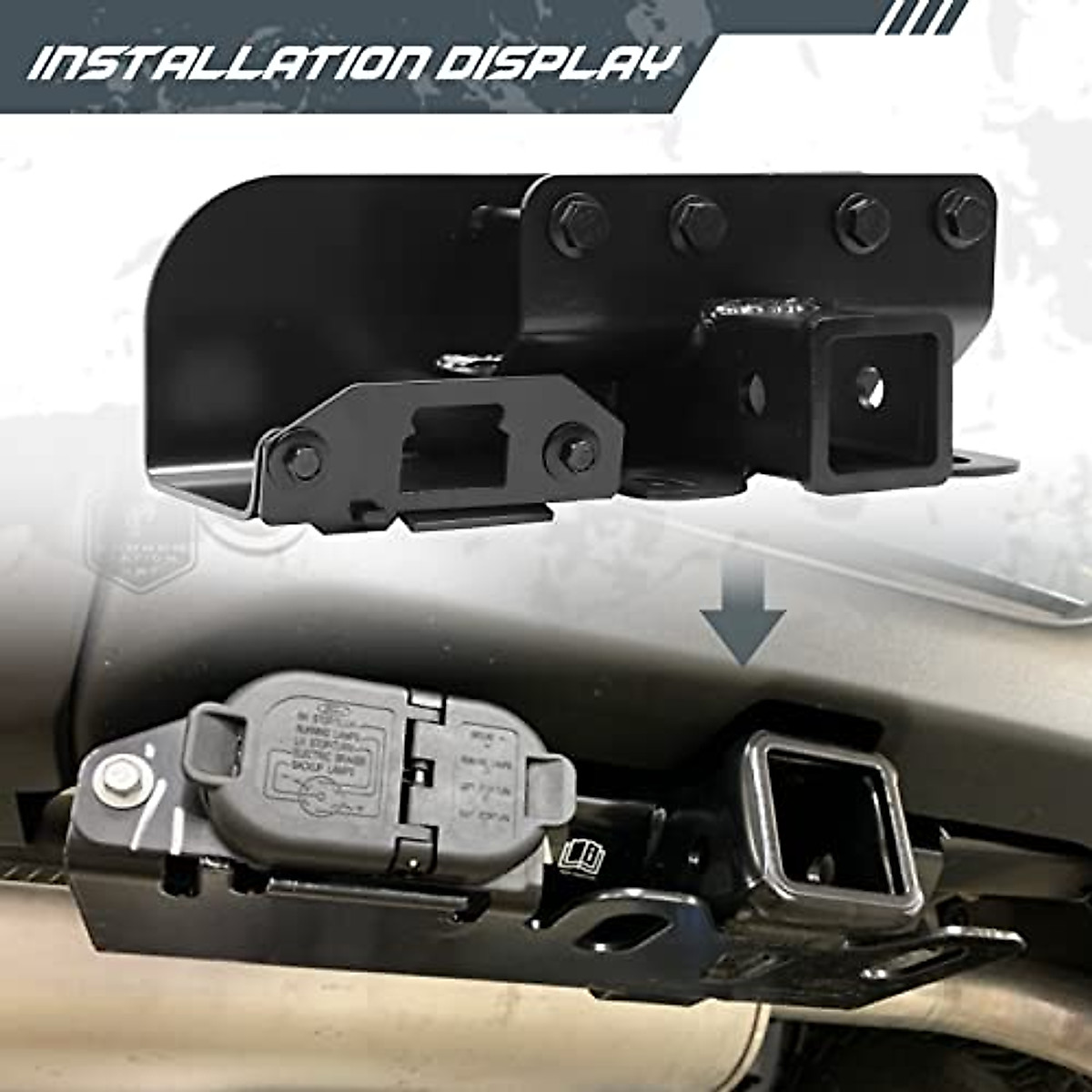 Snailfly 2“ Trailer Tow Hitch Assembly Fit for Ford Bronco 2021-2024 Class 3 Hitch Receiver, NOT for Bronco Sport