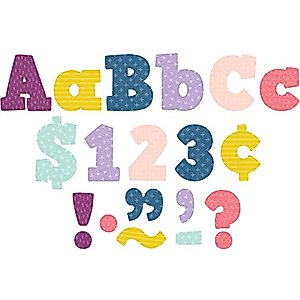 Teacher Created Resources Oh Happy Day Bold Block 4" Letters Combo Pack (TCR9037)