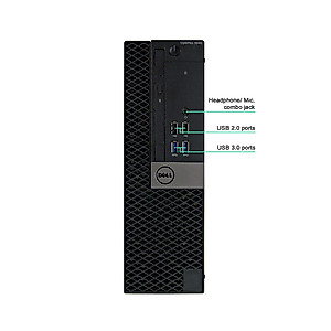 Dell OptiPlex 3040 - SFF Intel Core i5-6500 3.2GHz, 16 GB RAM, 256 GB Solid State Drive, DVDRW, Windows 10 Pro 64bit, (Renewed)