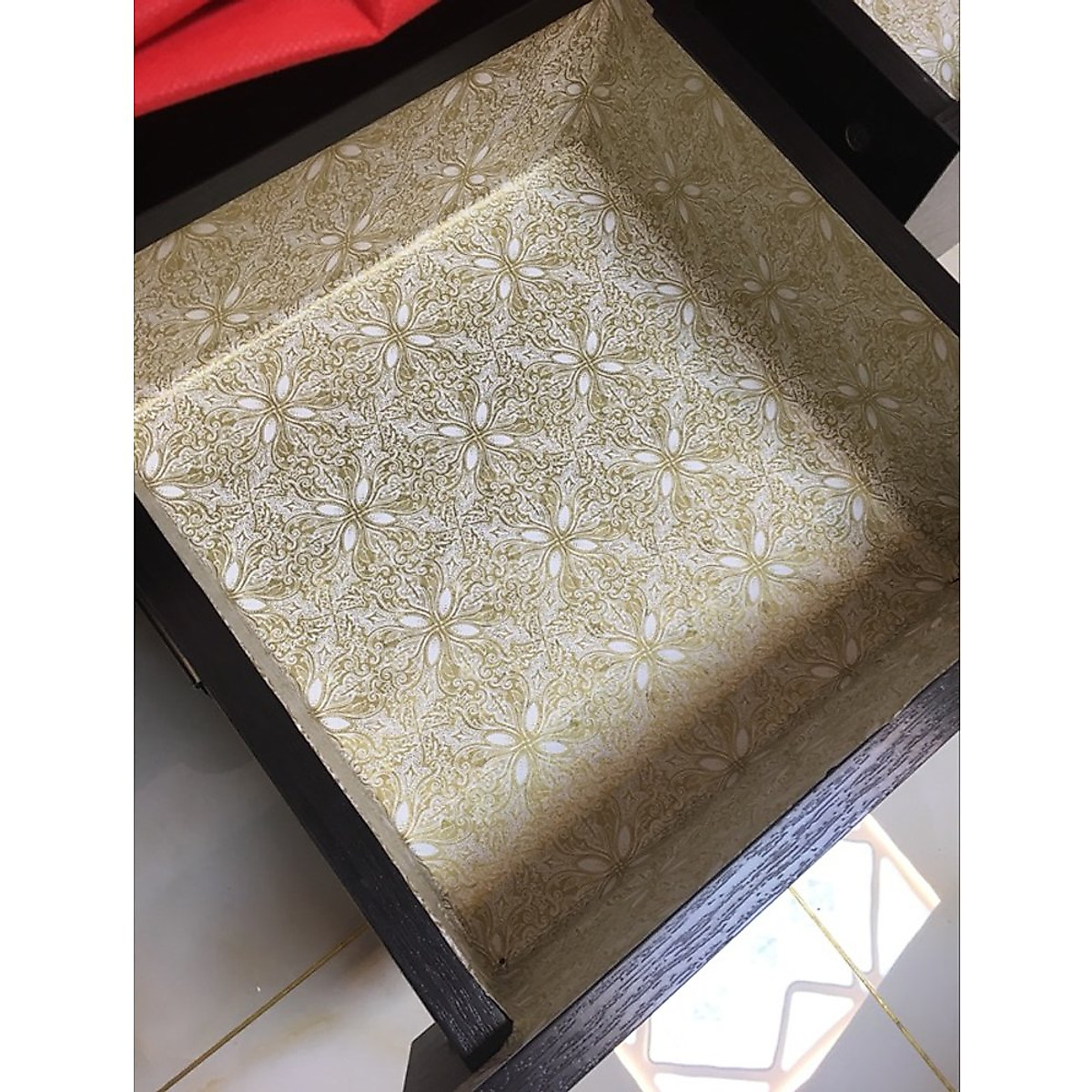 Yifely 45x300cm Retro Vines Self Adhesive Plastic Shelf Drawer Liner Moisture Proof Storage Mat