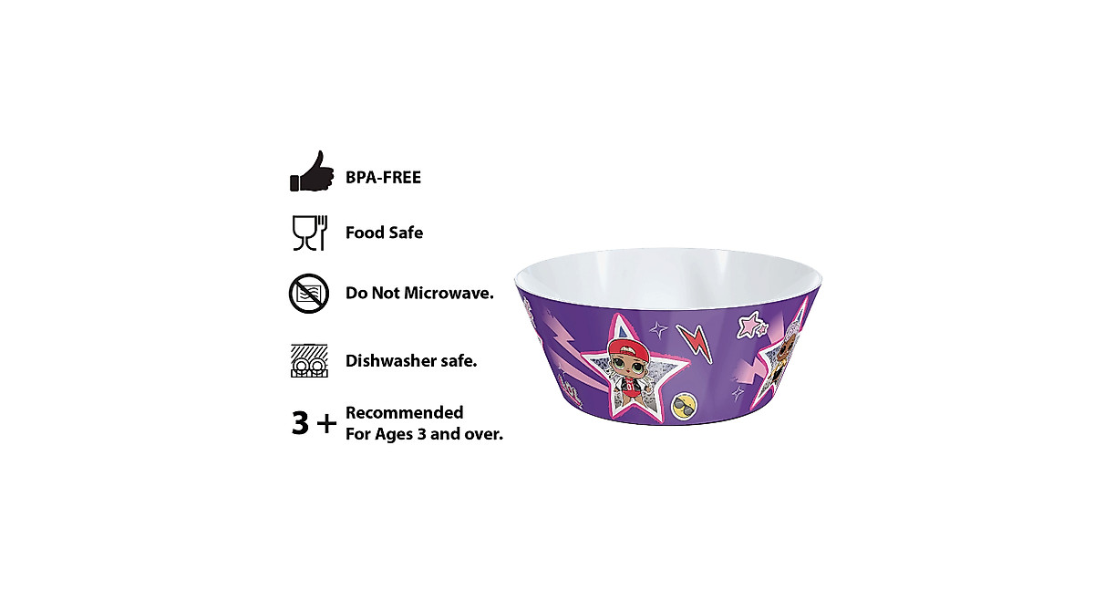 L.O.L. Surprise! Kids Plate & Bowl Set for Fun Meals