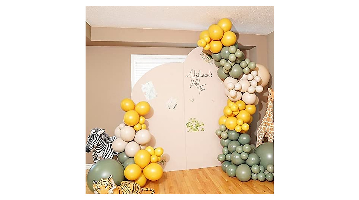 Mustard Balloons: Vintage Birthday & Baby Shower Decor