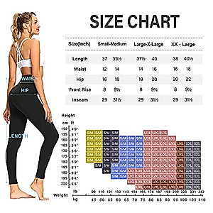 GAYHAY High Waisted Leggings for Women - Soft Opaque Slim Tummy Control Printed Pants for Running Cycling Yoga