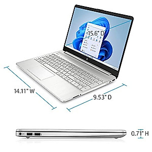 HP 15 Touchscreen Business Laptop, 15.6" HD, 11th Gen Intel 4-Core i5-1155G7, Intel Iris Xe Graphics, 16GB RAM, 512GB PCIe SSD, USB-C, HDMI, SD Card Reader, Webcam, Keypad, SPS HDMI Cable, Win 11