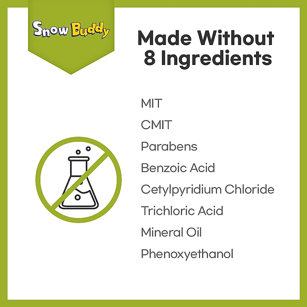 SnowBuddy Foam Toothpaste Kids - Mint Flavors - 1 Pack, Anti Cavity with Low-Fluoride, for u-Shape Toothbrush and Mouthwash for Dental Care