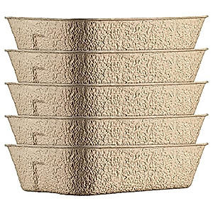 Navaris Disposable Cat Litter Trays (Pack of 5) - Cardboard Liner Tray for Cats Made of 100% Paper - Use Alone or As Box Liners - 15.9" x 11.8"