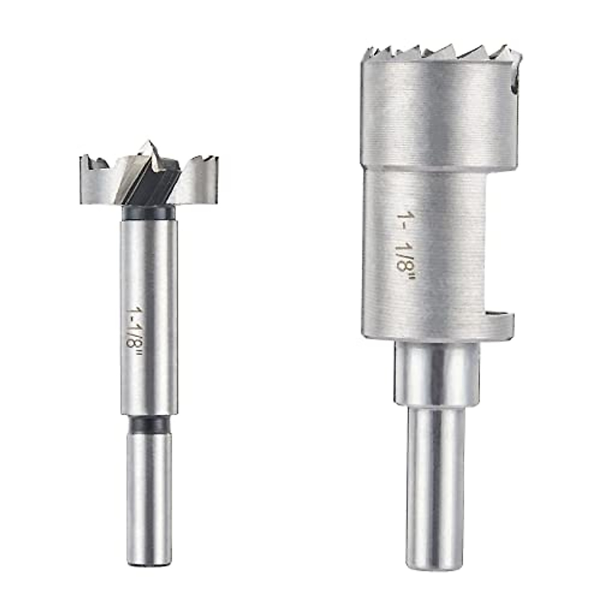 Anfrere 1-1/8" Wood Plug Cutter and Forstner Bit for Wood Cutting Tool Cork Drill Bit Knife, 3/8" Round Shank Carbon Steel Taper Tapered Cutting Tool Cork Drill Bit Knifes, WCB-A4