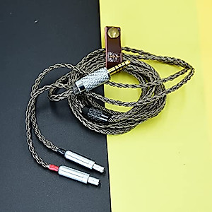4.4 blanced Upgrade Audio Cable Compatible with Sennheiser HD800 HD800S HD820 HD820s Dharma D1000 4.4mm Replacement Headphones Cord for Hi-Resolution Audiophile, HiFi Headset (5ft, Grey)