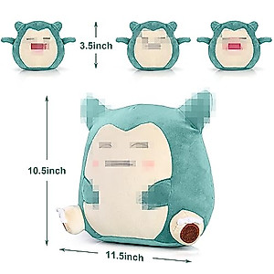 Reinbow 10inch Stuffed Animal with 3 Baby Plush Toys Plushies in her Tummy, Anime Plushies Throw Pillow for Boys Girls Fans, Birthday Gifts, Sofa Decor