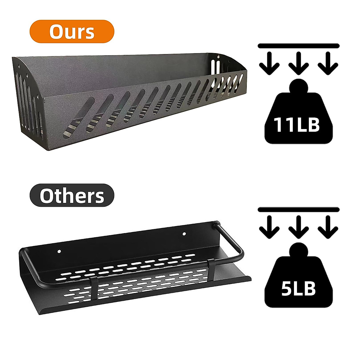 NAFCOOL Magnetic Spice Fridge Rack Shelf Organizer for Refrigerator, 2 Packs Moveable Magnetic Seasoning Organizer Shelves Kitchen Gadgets for Refrigerator Microwave Oven Washer, 19.88” Long