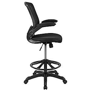 Flash Furniture Office Seating, 27"W x 27"D x 42" - 49.5"H, Black
