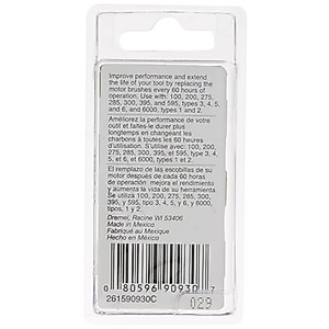 Dremel 90930-05 Carbon Motor Brush Set, Gray