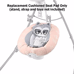 Ele Toys Replacement Part for Fisher-Price Baby Raccoon Cradle 'n Swing - GWD45 ~ Replacement Cushioned Seat Pad ~ Pink Model, 12.0 ounces