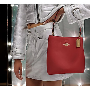 COACH Small Town Bucket, Red Oxblood