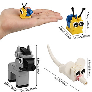 IAMGlobal 30 in 2 Mini Animal Building Blocks Toy Set, Animals Figures Stem Toys, Party Supplies Gifts Party Favor for Kids, Goodie Bags, Birthday, Carnival Prizes