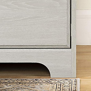 South Shore Versa Computer Desk with Hutch Winter Oak, Traditional