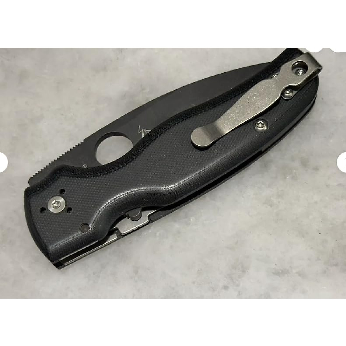Titanium Deep Pocket Clip with Stainless Screws For Spyderco Shaman C229GP
