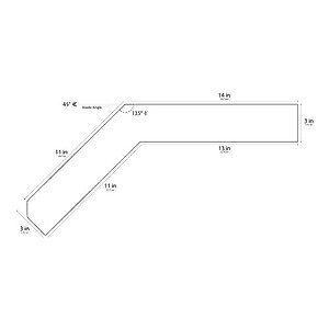 Grand General 30970 Aluminum Angled Mud Flap Strip with Reflective 6" DOT-C2 Conspicuity Tape
