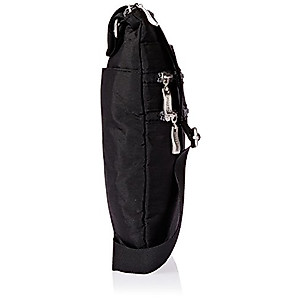 Baggallini Womens Comrade 3-zip Crossbody Cross Body Handbag, Black With Sand Lining, One Size US