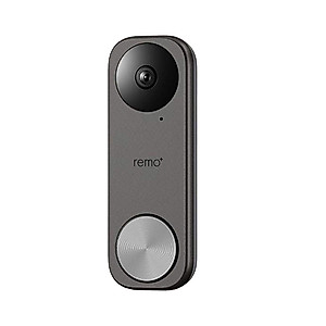 Remo+ RemoBell S WiFi Video Doorbell Camera with HD Video, Motion Sensor, 2-Way Talk, and Alexa Enabled (No Monthly Fees) (Free Cloud Storage)
