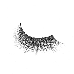 Old School - Reusable 60 Wears Magnetic Lashes. False Lash Wispies, Handmade from Korean Silk. Cruelty Free & Vegan, All-Day Strong Hold with 10 Magnets - 1 Pair