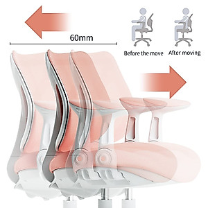 TIANFUSTAR Kids Desk Chair，Children Study Computer Chair with Adjustable Height,Swivel Mesh Task Student Chair for Teens Boys Girls Youth in Home Bedroom School