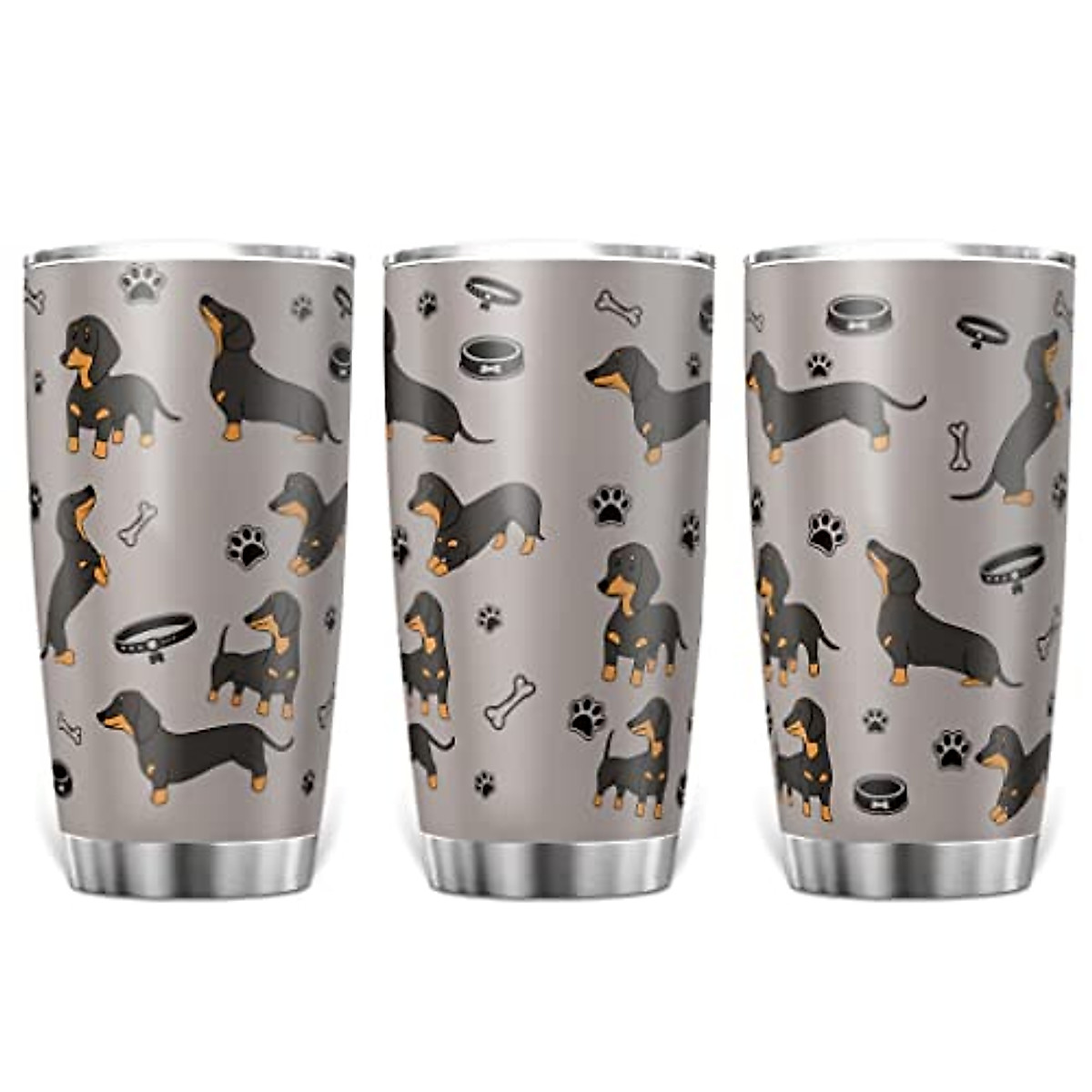 WmhrYpzhL Dachshund Dog Travel Mug Funny Dog Coffee Mug Stainless Steel Insulated Tumbler For Ice Drinks＆Hot Beverage Gifts Dachshund