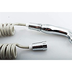 JIYTG Stainless Steel Portable Bidet Toilet Taps Kit Bidet Telescopic Tube 2 m PU Explosion Proof Connection Toilet Spray Gun