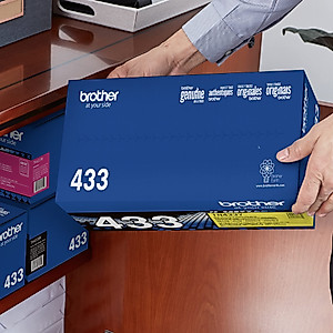 Brother Genuine High Yield Toner Cartridge, TN433Y, Replacement Yellow Toner, Page Yield Up to 4,000 Pages, Amazon Dash Replenishment Cartridge, TN433