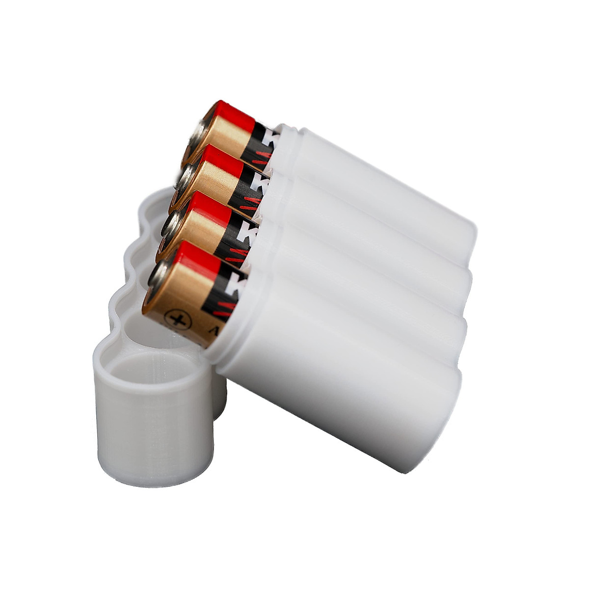 Protect Your Power - Slimline AA Battery Case, Soft Durable Material - Pack of 2 (Holds 4 Batteries)