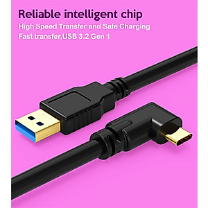 Link Cable for Oculus Quest 2, Virtual Reality Headset Cable for Oculus Quest 2, Steam VR, Fast Charing High Speed PC Data Transfer USB 3.0 to USB C - 10FT (3M)